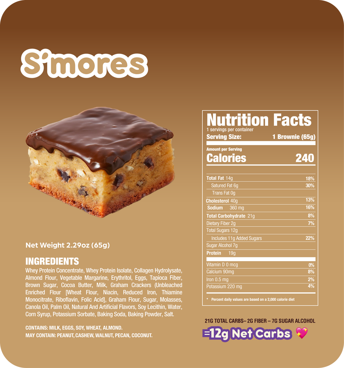 Smores | Prime Bites® Protein Brownies