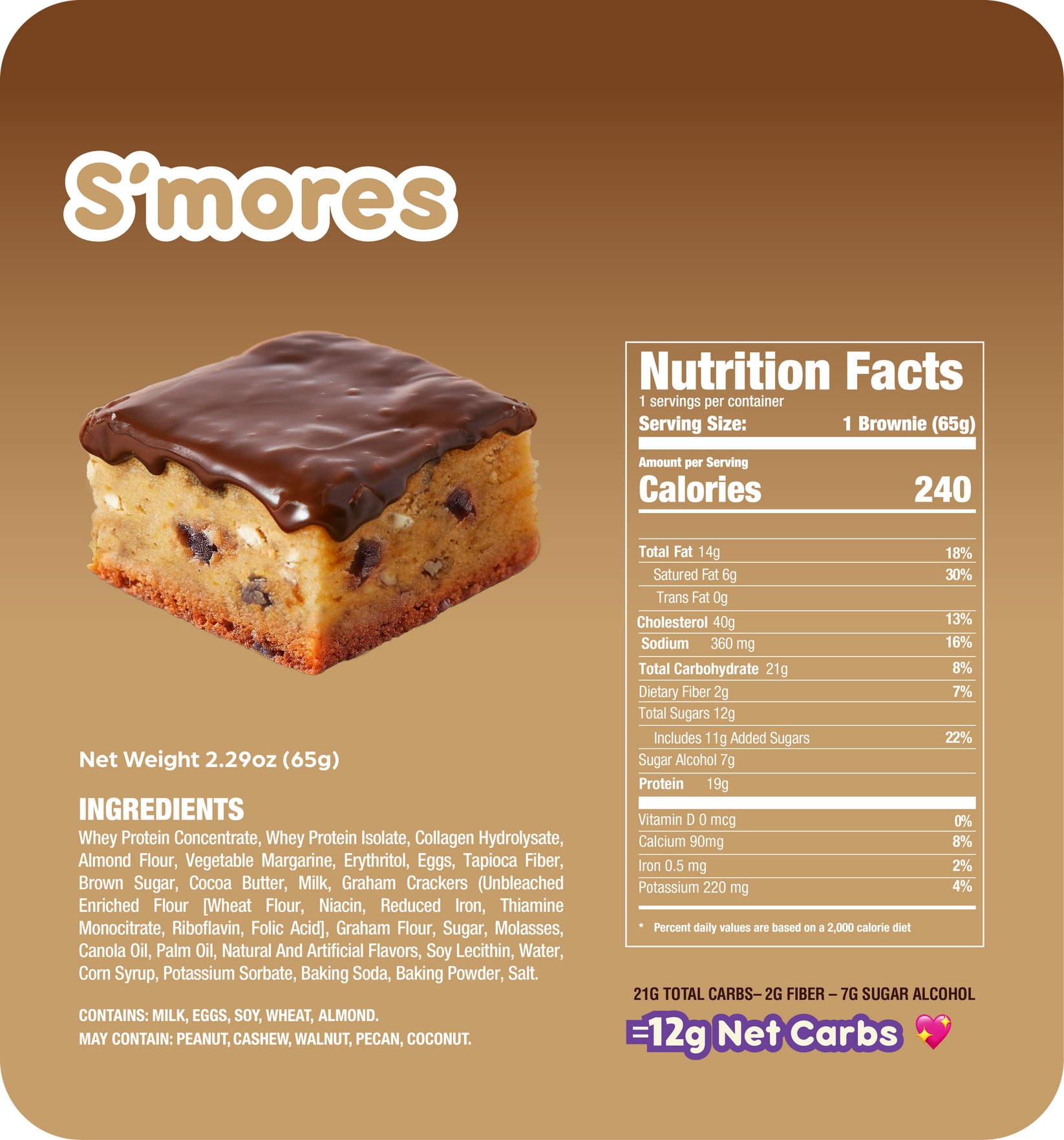 Smores | Prime Bites® Protein Brownies