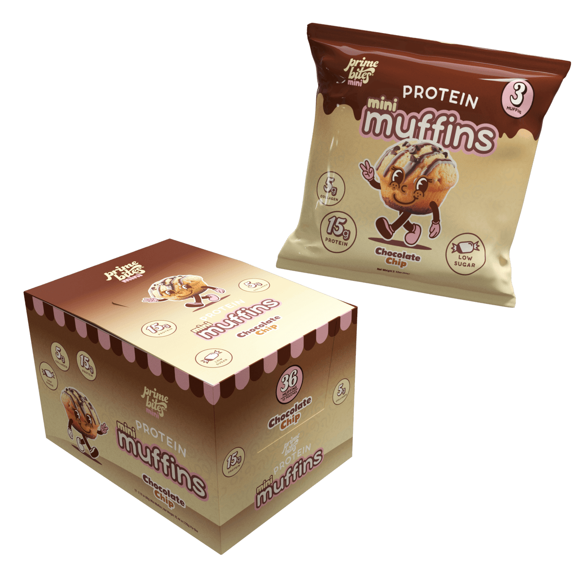 Chocolate Chip Mini Muffins | Prime Bites®