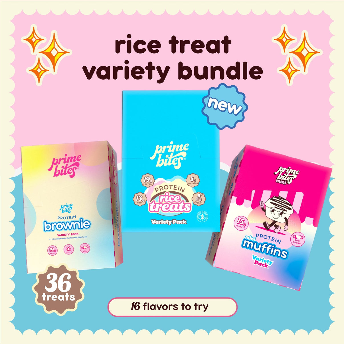 Rice Treat Variety Bundle - High-Protein Treats | Prime Bites®
