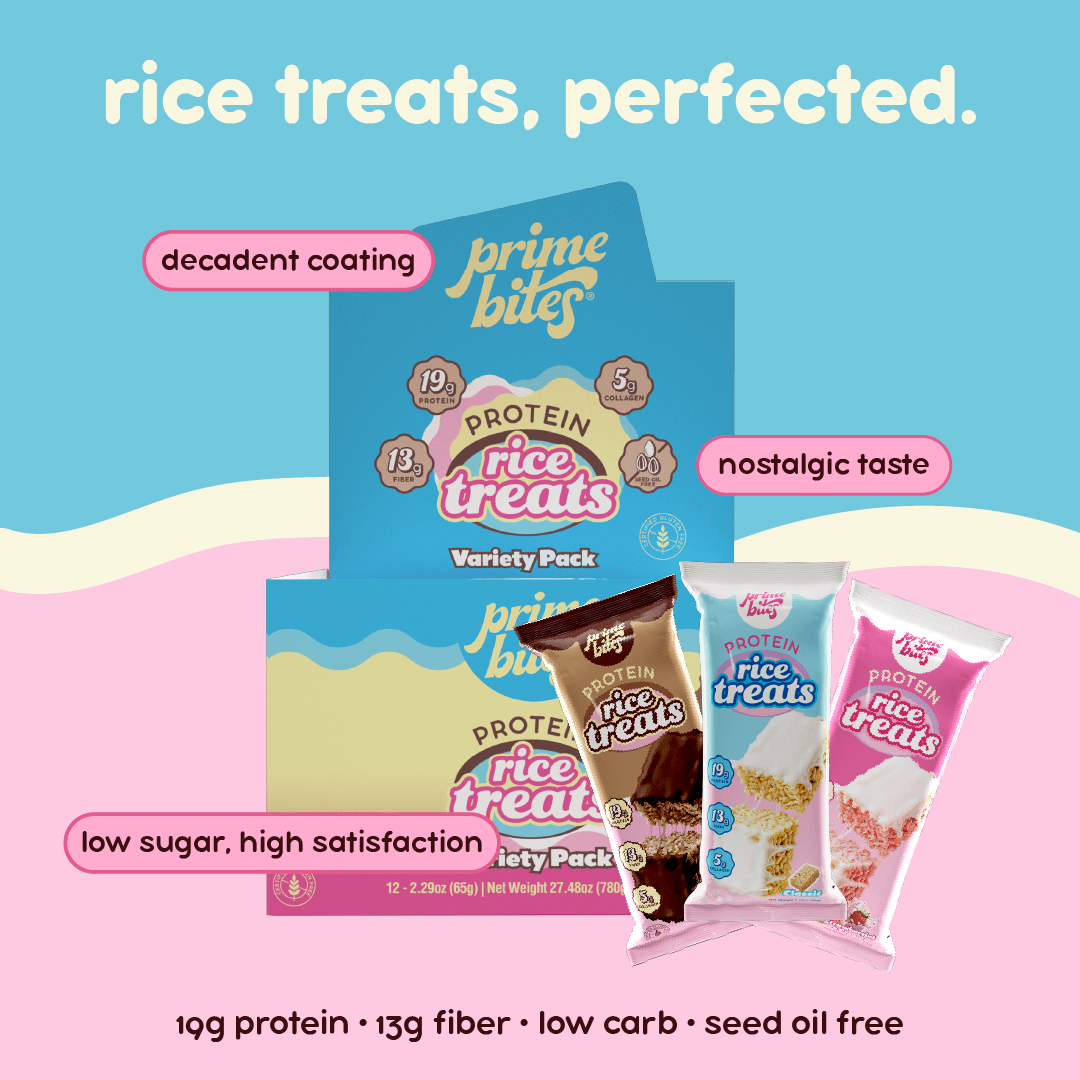 Rice Treat Variety Pack: Prime Bites Protein Treats